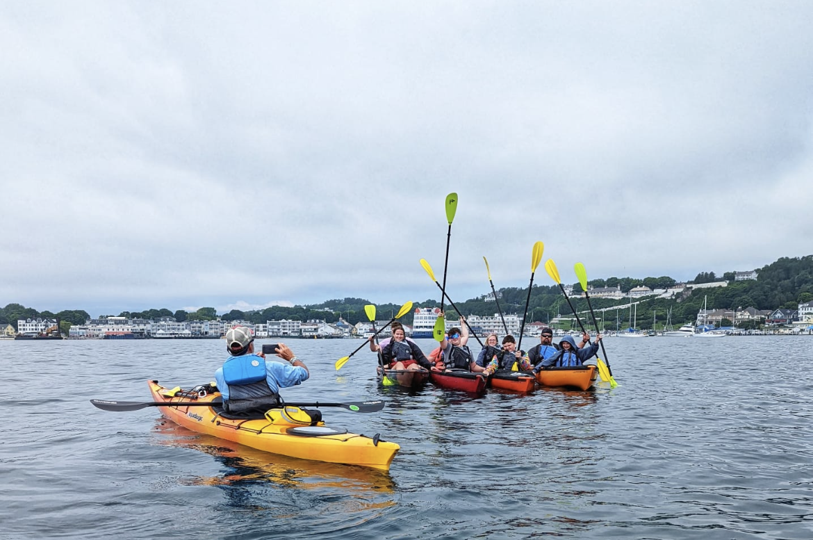 Kayaking Mackinac Island with Glen at Great Turtle Kayak Tours